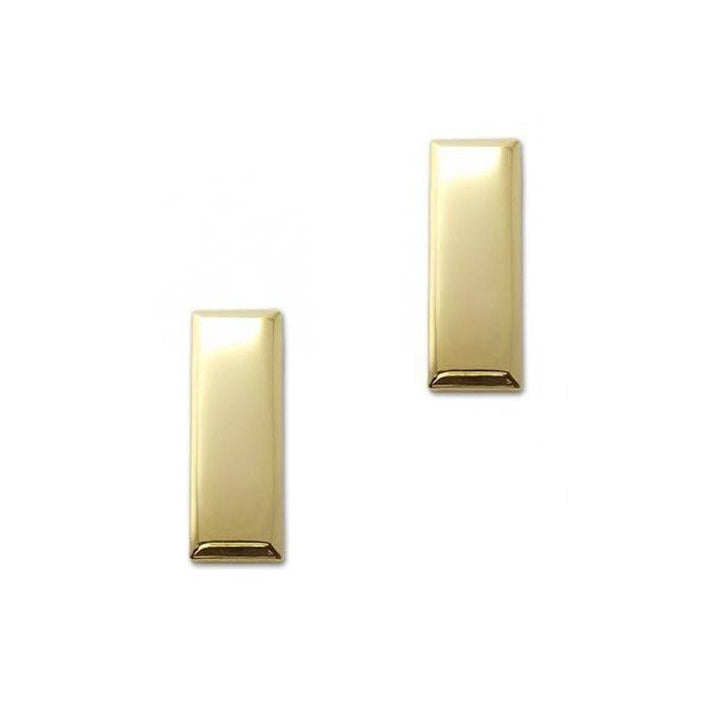 Police Lieutenant Sta-Brite Gold Rank Pin Small 3/4" Pair