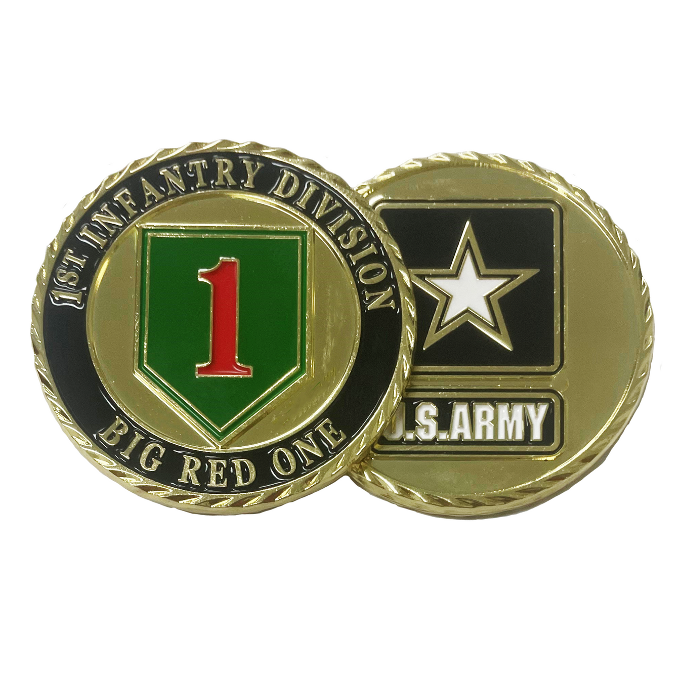 U.S. Army 1st Infantry Division Challenge Coin – Sta-Brite Insignia Inc.
