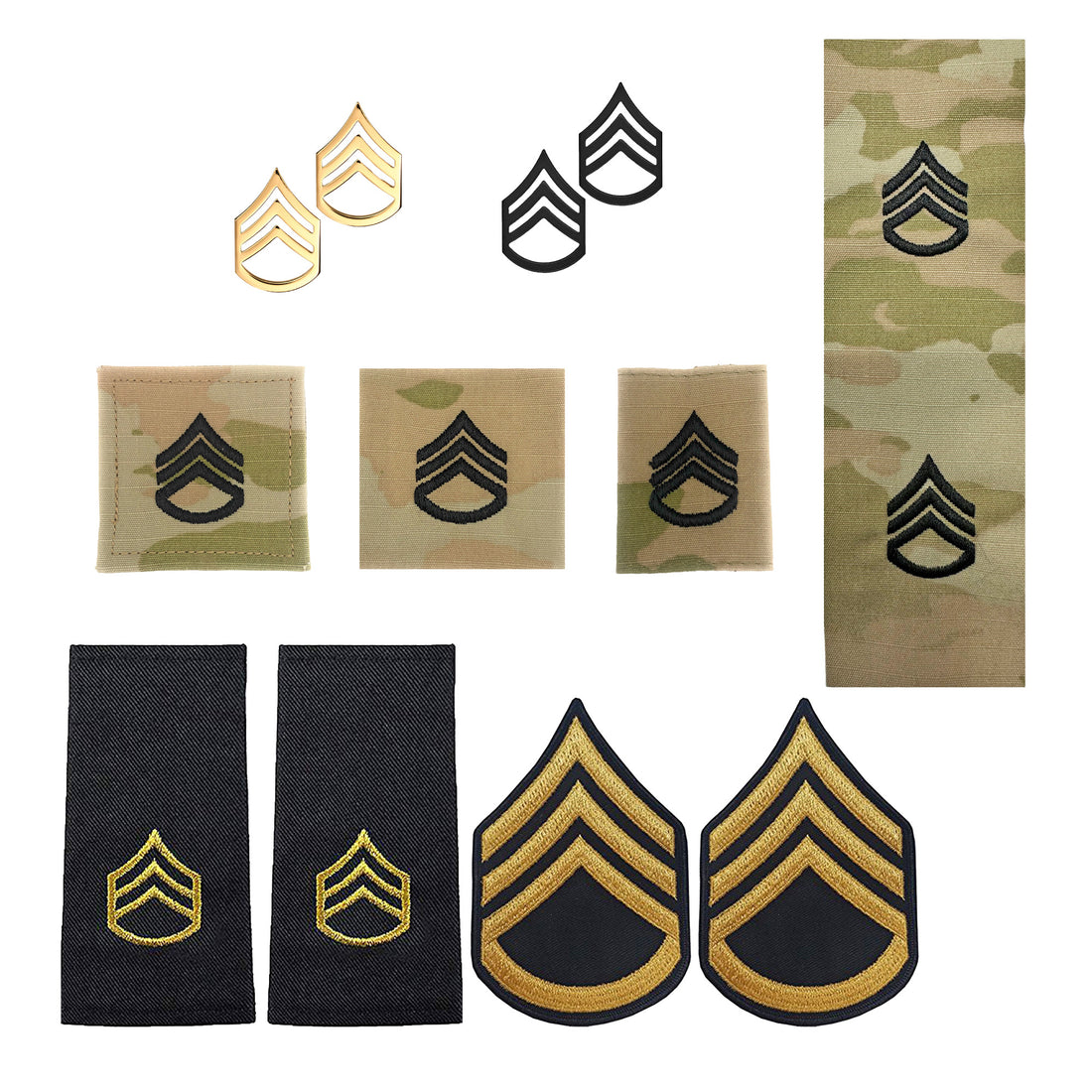 U.S. Army (E6) Staff Sergeant Rank Bundle (Male) | Sta-Brite Insignia Inc.