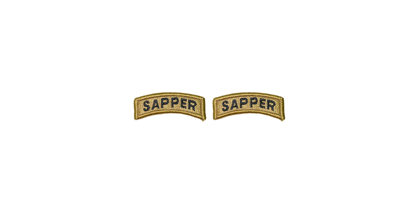 U.S. Army Sapper OCP Tab with Hook Fastener (pair) | Sta-Brite Insignia Inc.