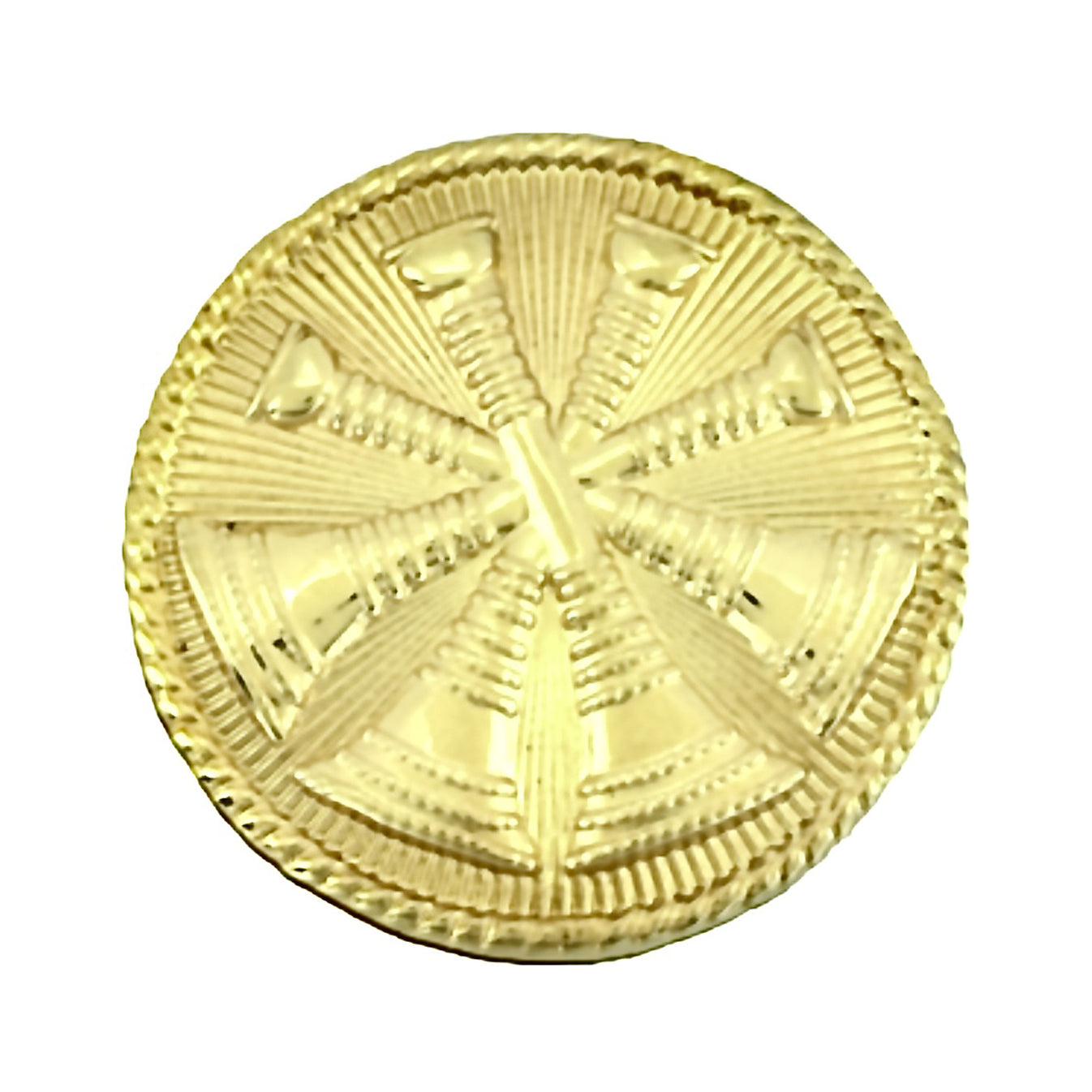 4 Bugles on disk STA-BRITE® Gold (pair) | Sta-Brite Insignia Inc.