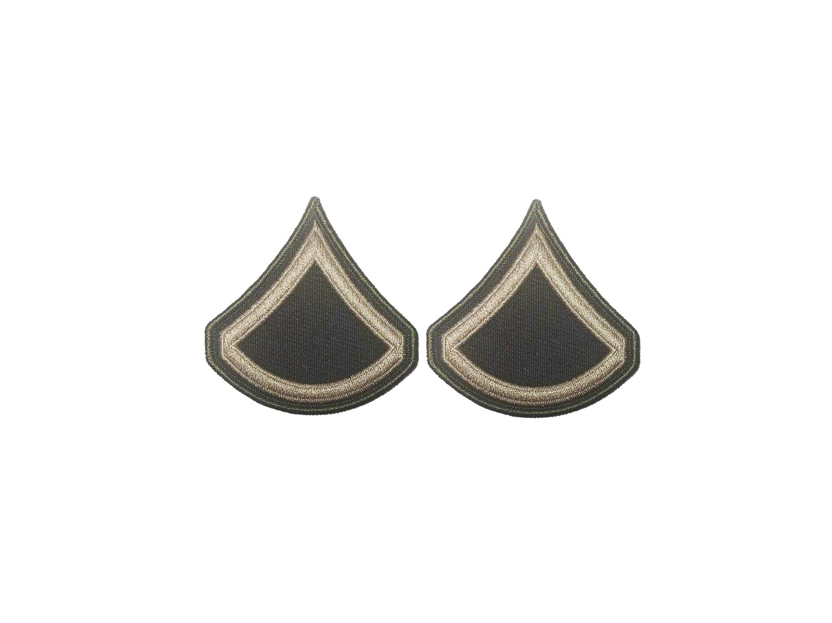 U.S. AGSU Army E3 Private First Class Chevron (Sew-on) rank (male ...