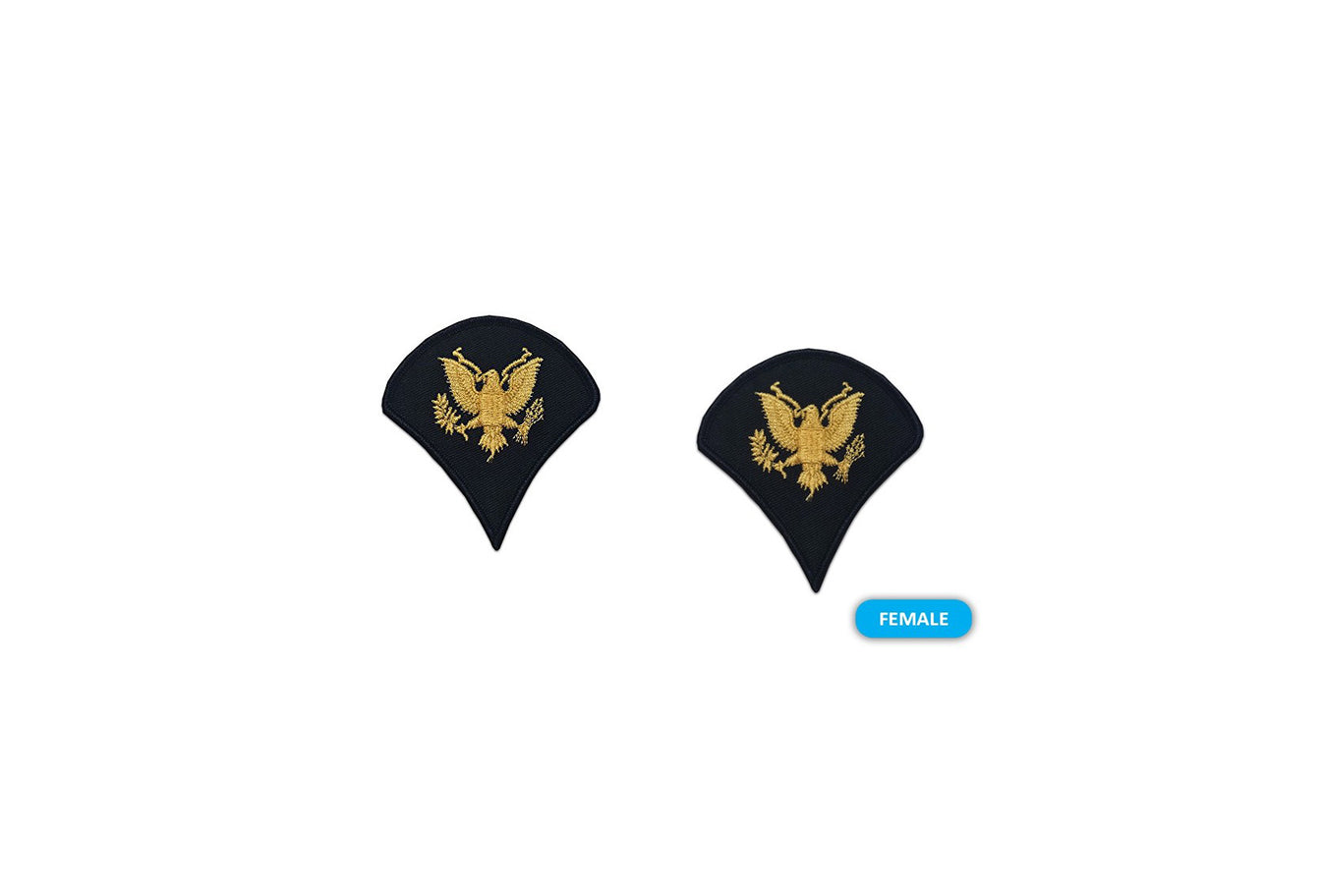 U.S. Army E4 Specialist Gold on Blue Sew-on - Female (Small) | Sta ...