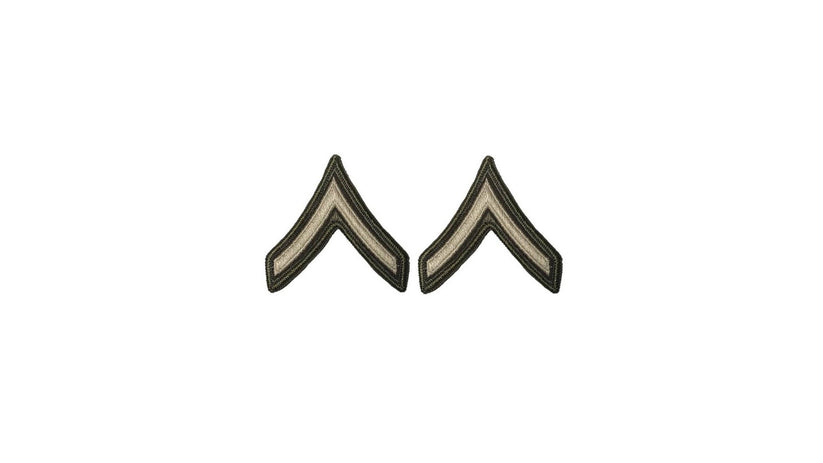 U.S. Army AGSU (E2) Private Chevron Sew-on Rank (male) – Sta-Brite ...