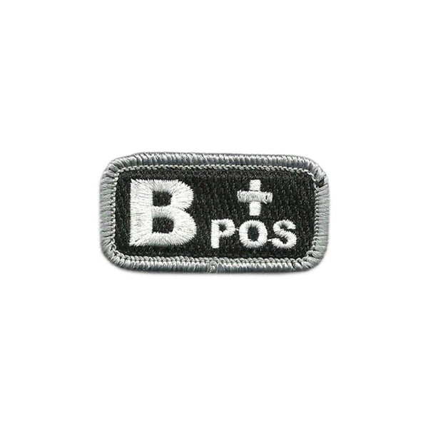 B+ Blood Type Police/Tactical Patch with Hook Fastener | Sta-Brite ...